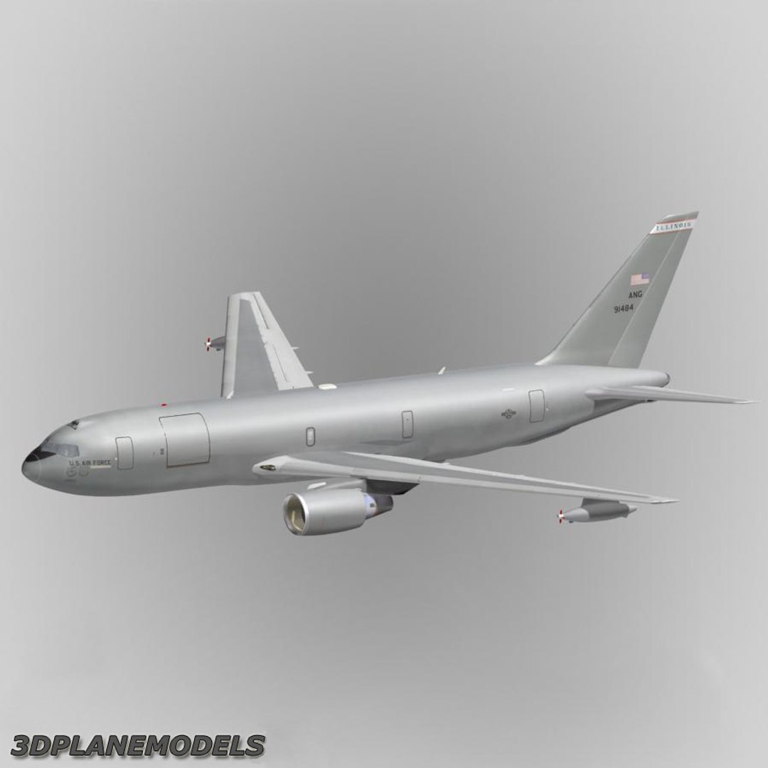 3d Kc-767 Tanker Transport Aircraft Model