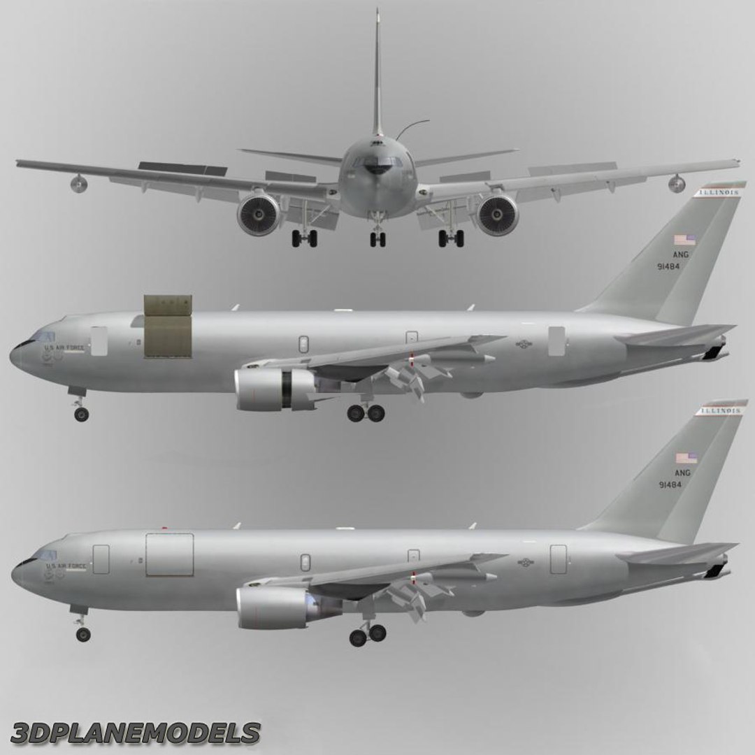3d Kc-767 Tanker Transport Aircraft Model