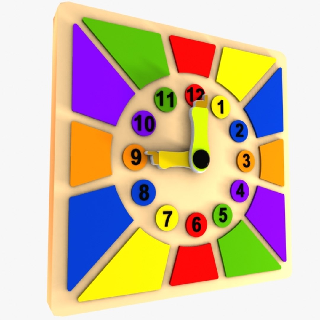 3d clock puzzle toy