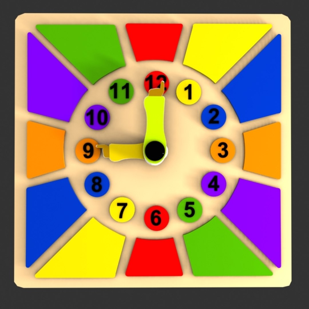 3d clock puzzle toy