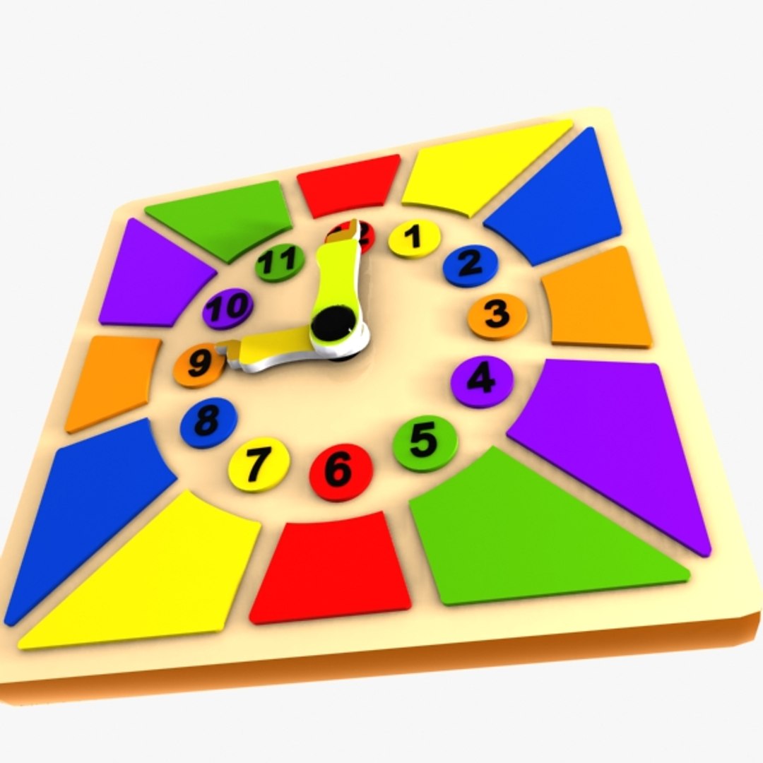 3d clock puzzle toy