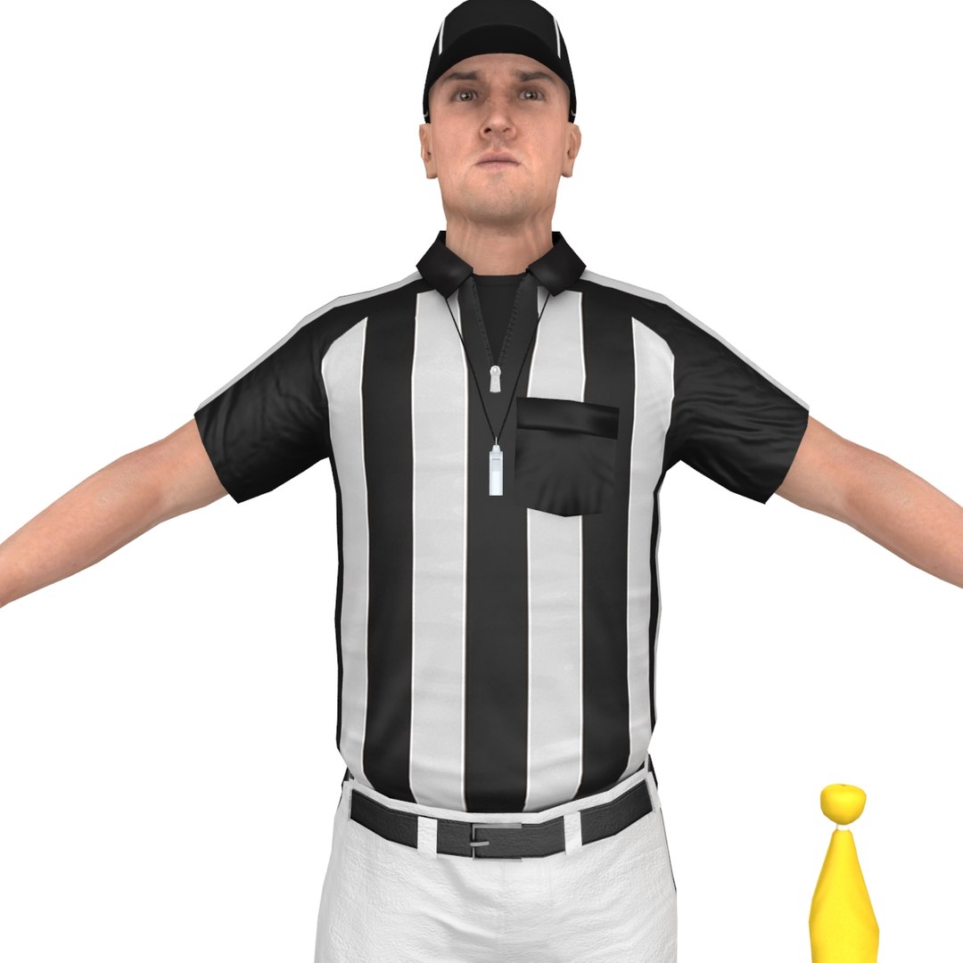 3D rigged football referee model - TurboSquid 1301203