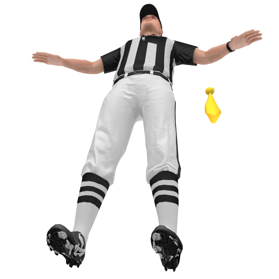 3D rigged football referee model - TurboSquid 1301203