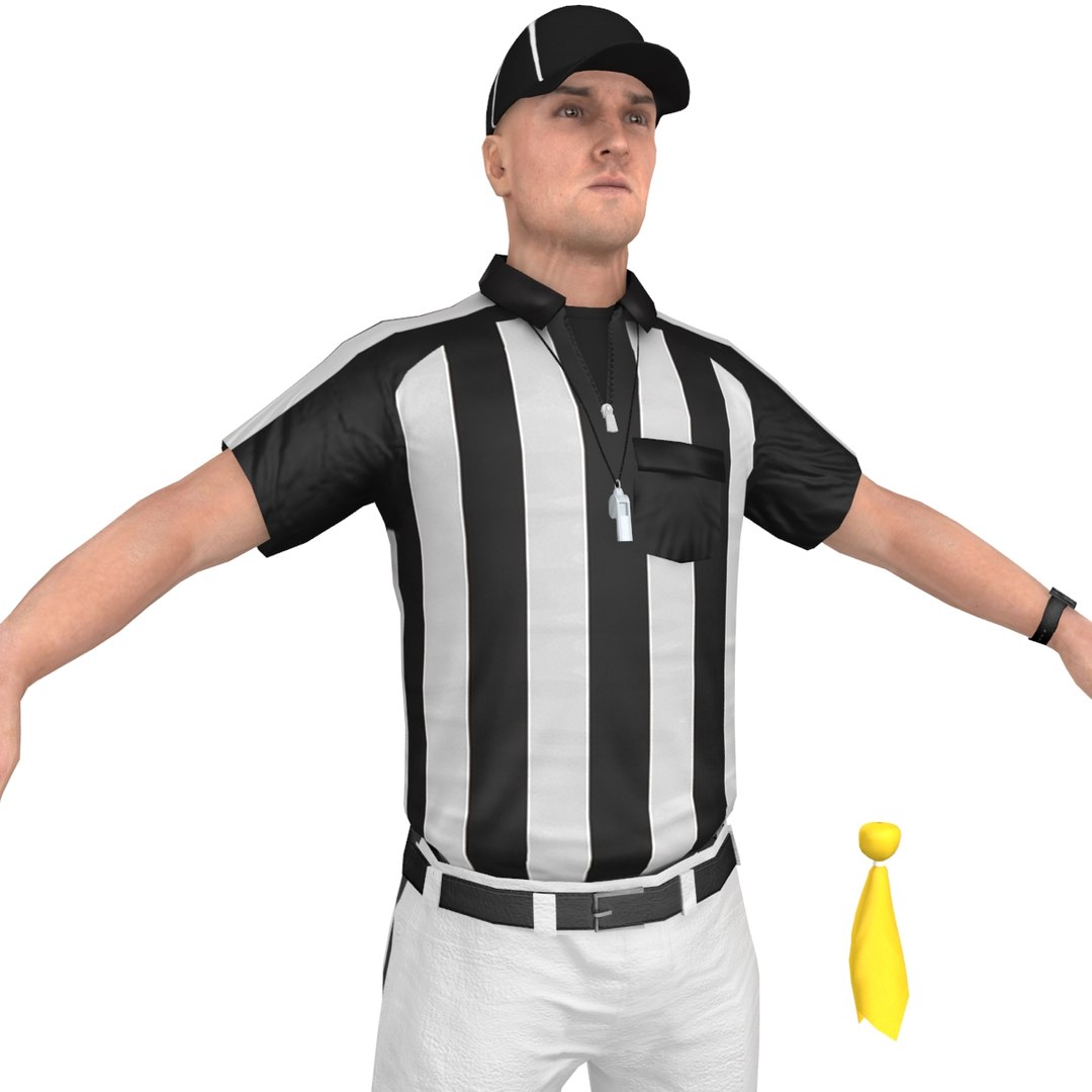 3D rigged football referee model - TurboSquid 1301203