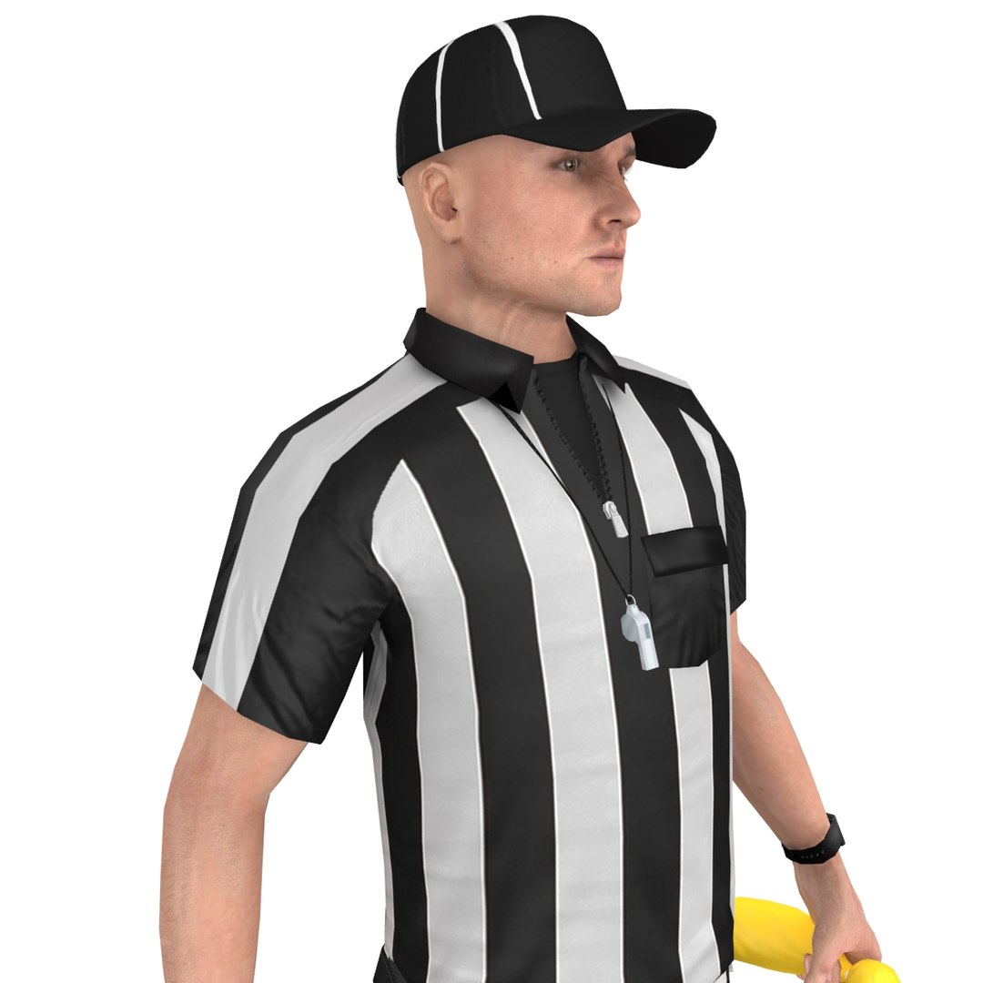 3D rigged football referee model - TurboSquid 1301203