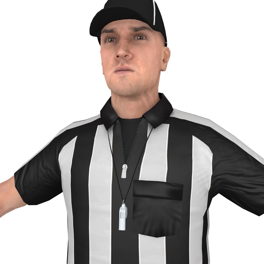 3D rigged football referee model - TurboSquid 1301203