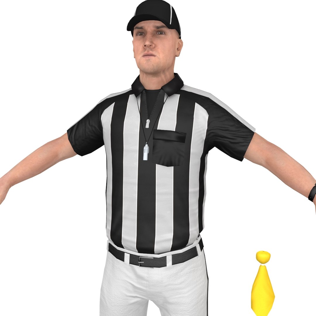 3D rigged football referee model - TurboSquid 1301203