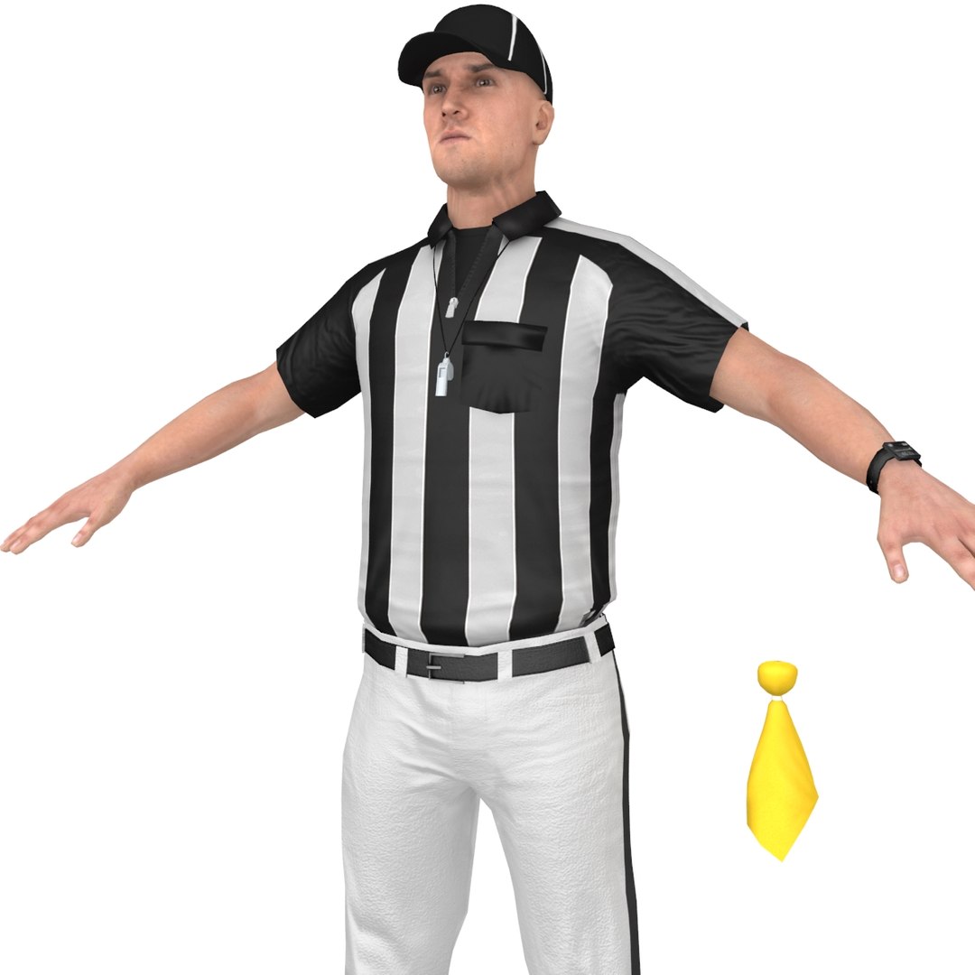 3D rigged football referee model - TurboSquid 1301203