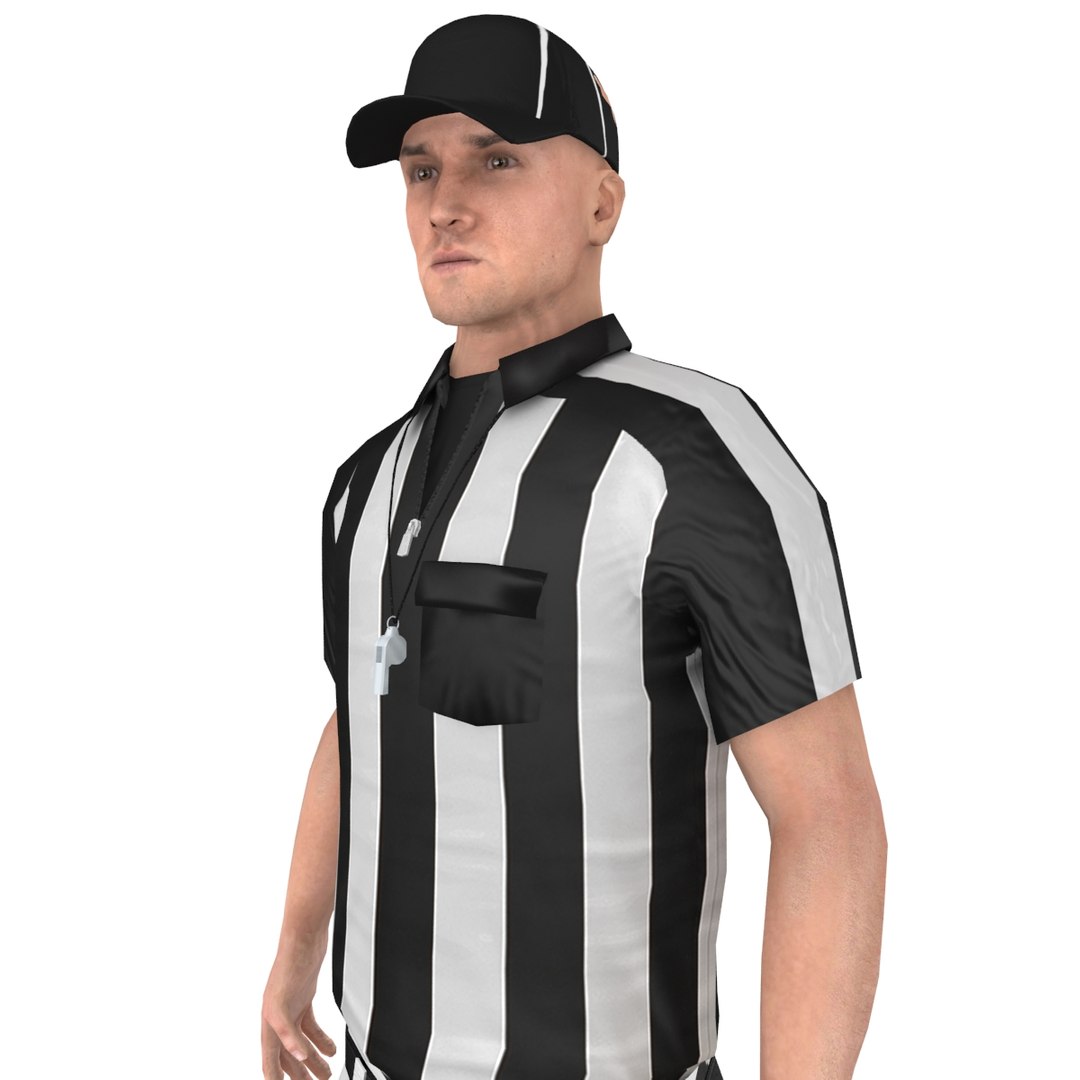 3D rigged football referee model - TurboSquid 1301203