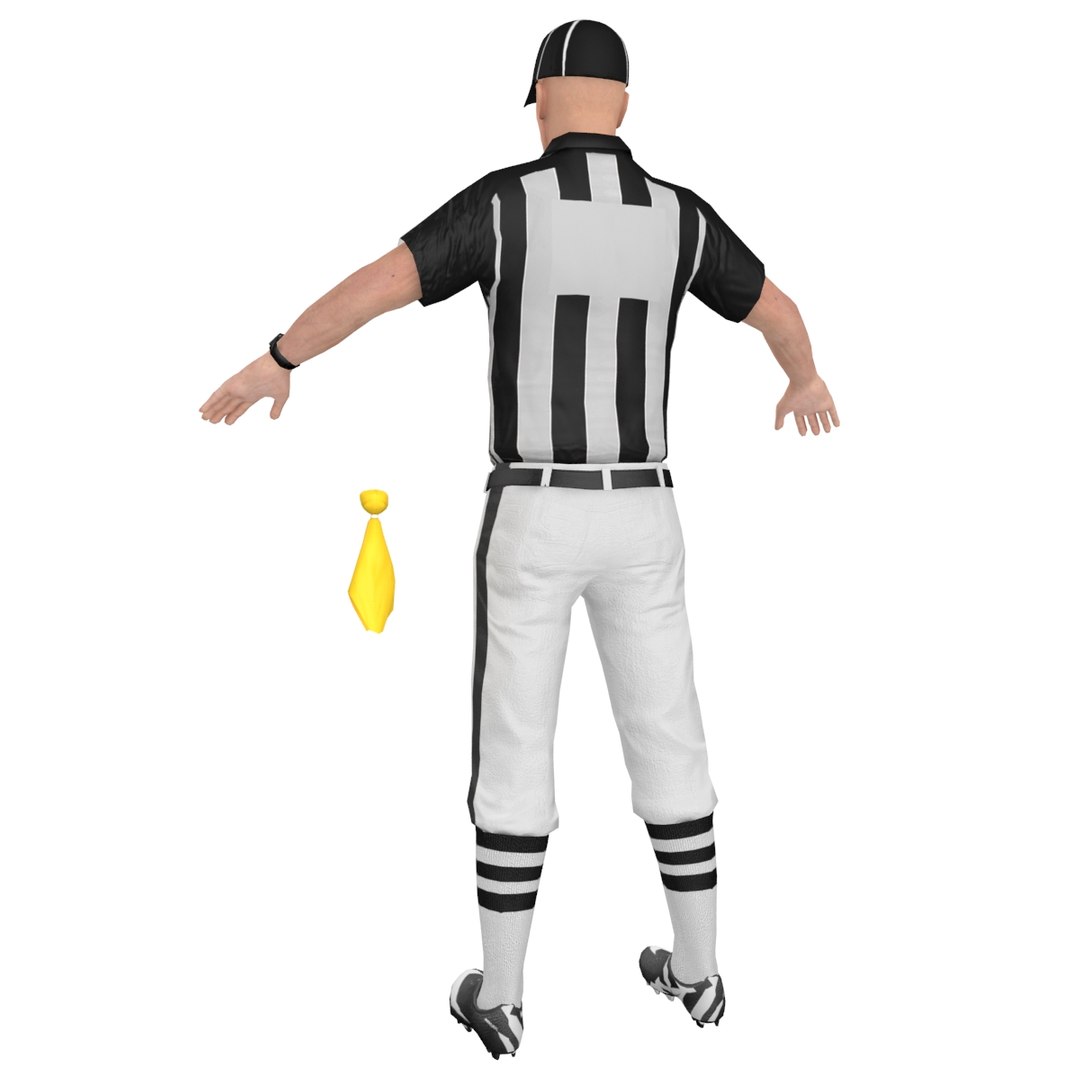 3D rigged football referee model - TurboSquid 1301203