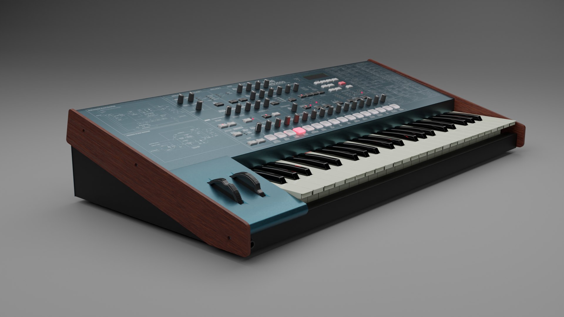 3D Korg MS2000 Synthesizer - TurboSquid 2227577