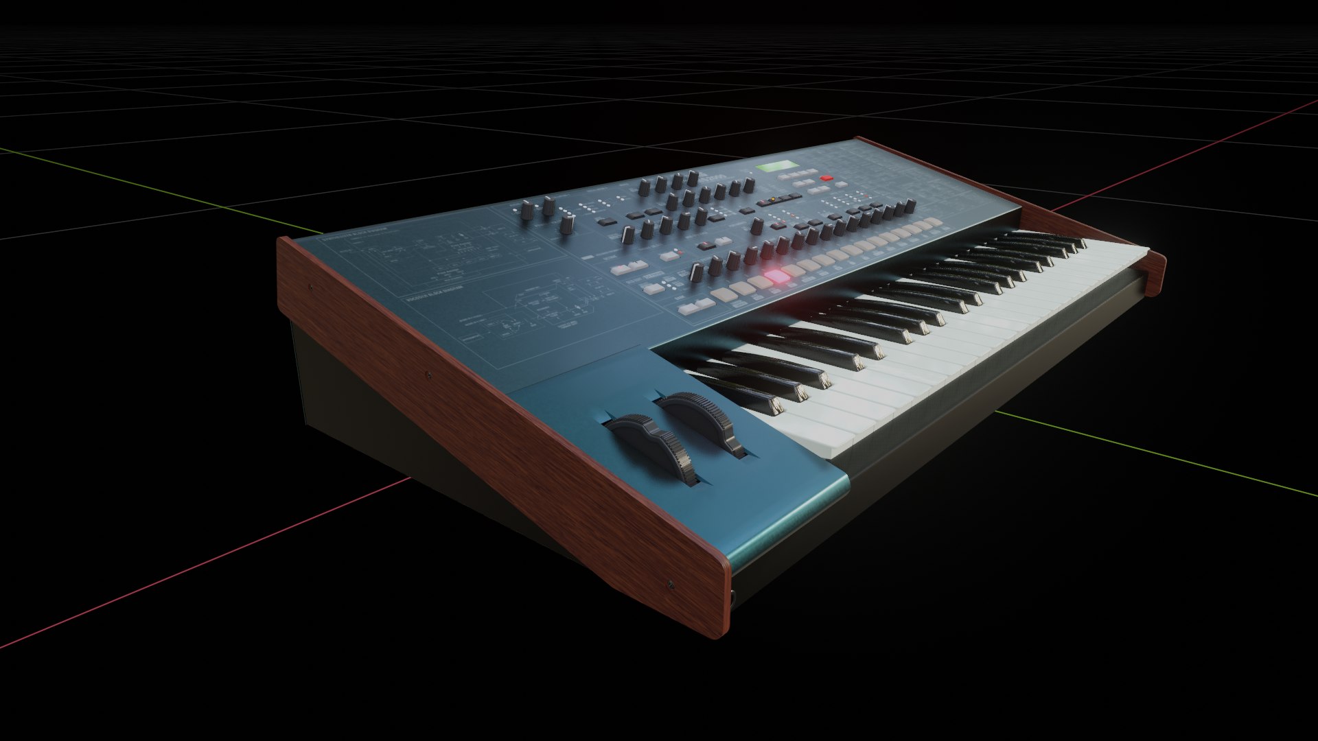 3D Korg MS2000 Synthesizer - TurboSquid 2227577