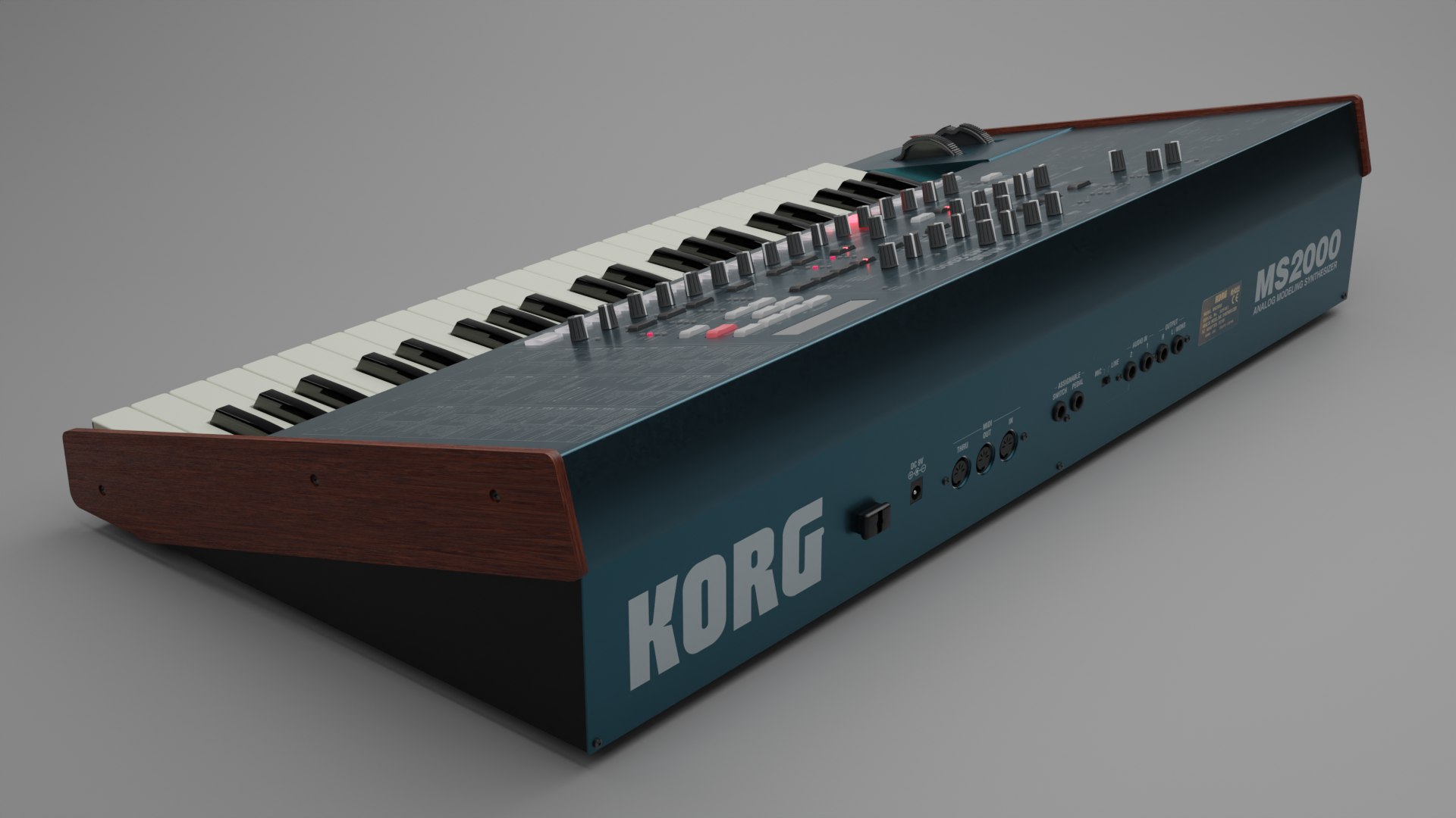 3D Korg MS2000 Synthesizer - TurboSquid 2227577
