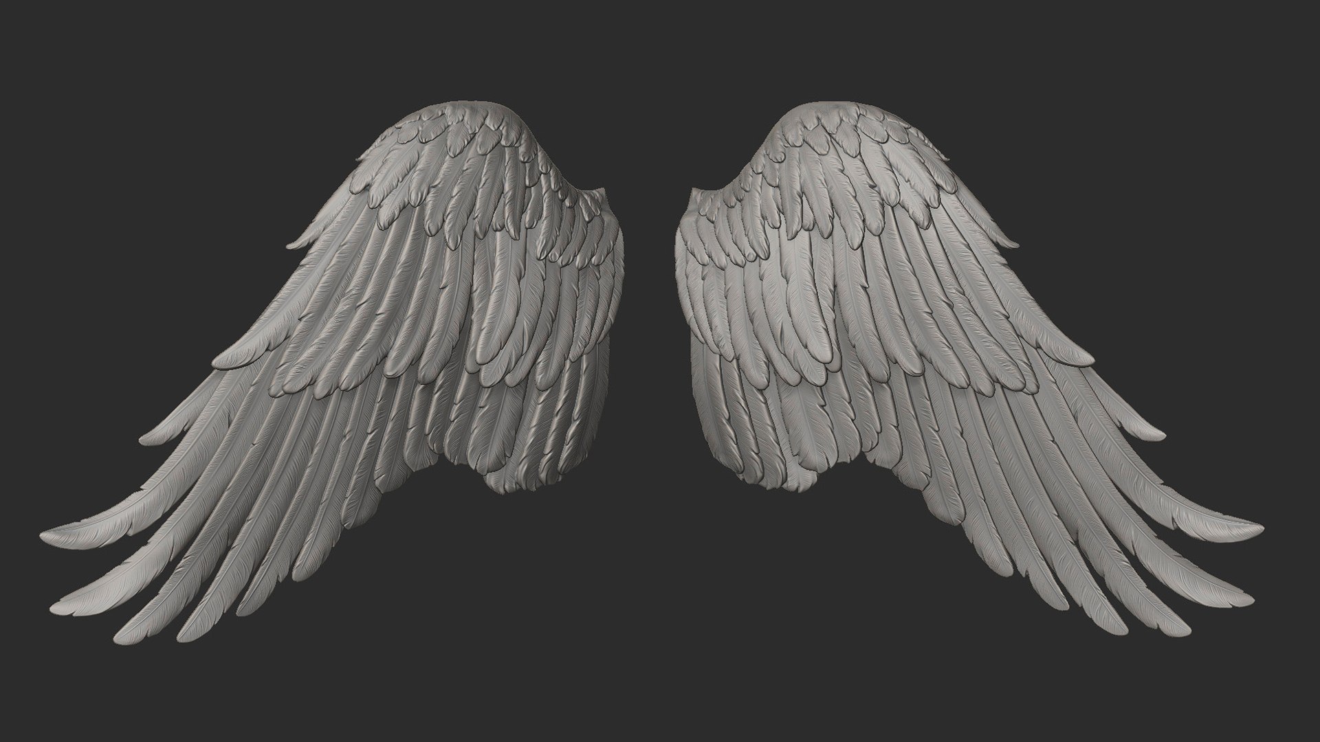 Wings I 3D Sculpting 3D Model - TurboSquid 2340452