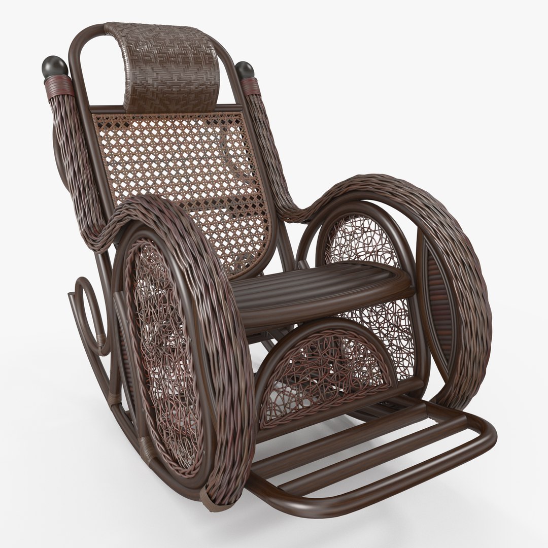 3D Rotang Armchair Brown Model - TurboSquid 2012073