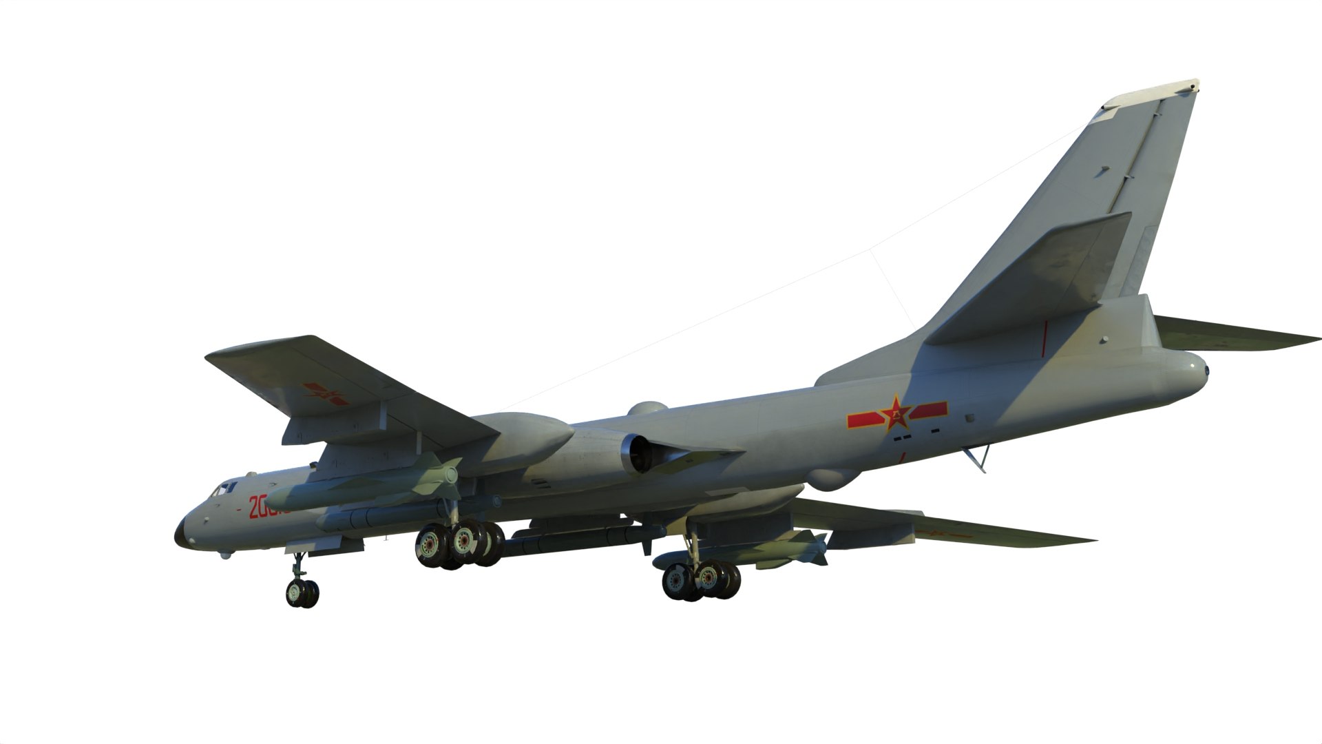 Xian H-6 Strategic Bomber 3D Model - TurboSquid 2186860