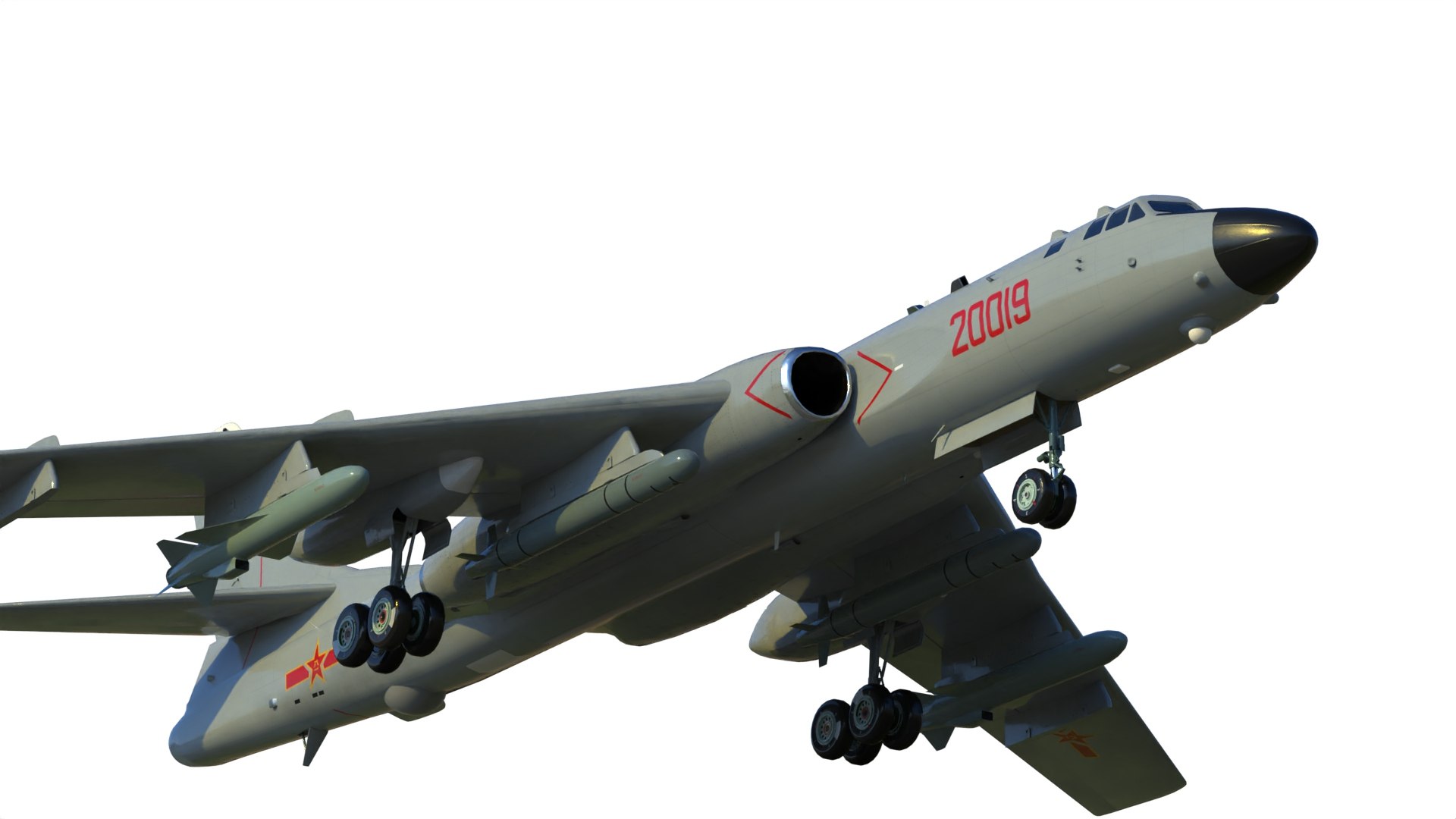 Xian H-6 Strategic Bomber 3D Model - TurboSquid 2186860