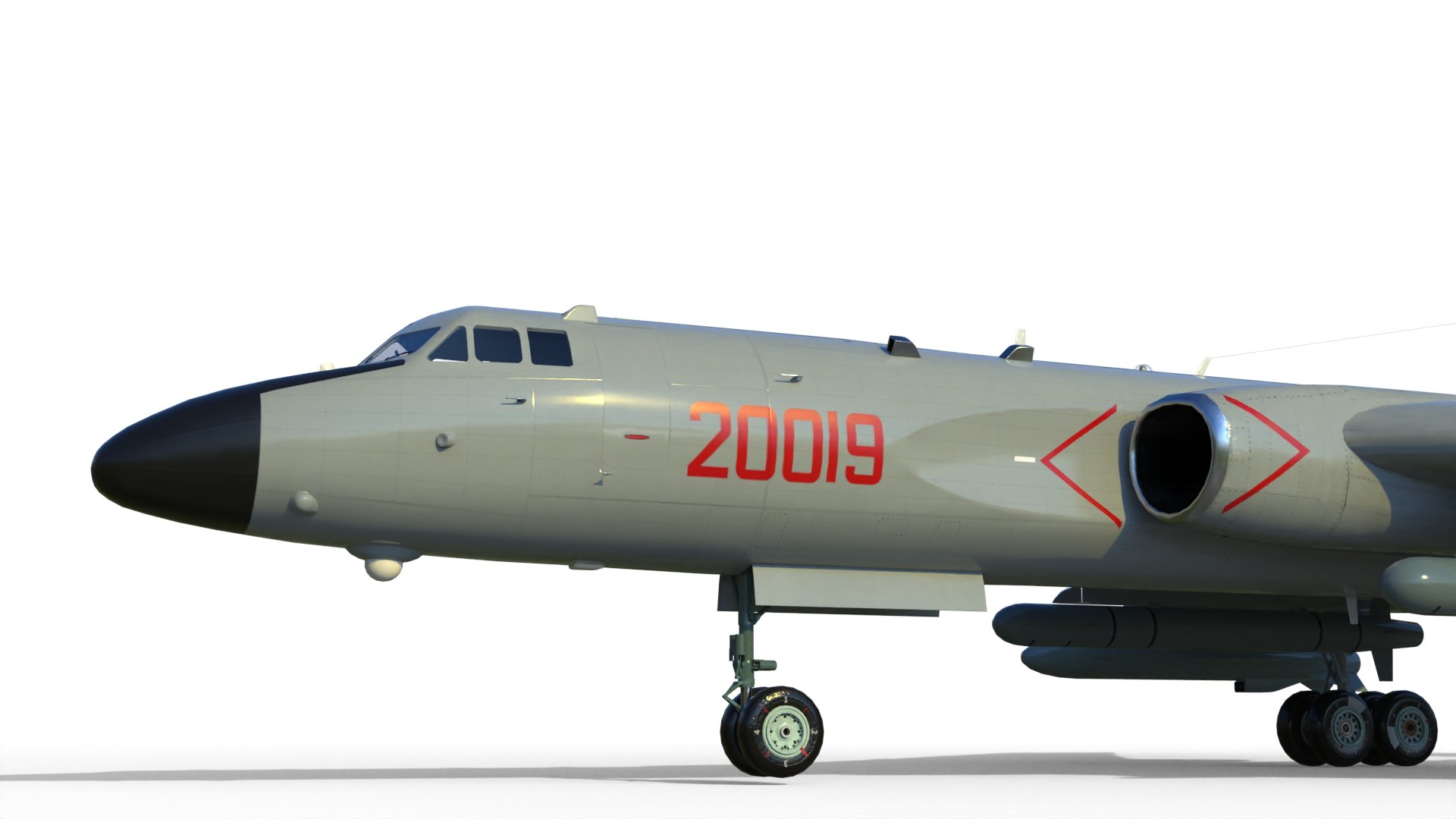 Xian H-6 Strategic Bomber 3D Model - TurboSquid 2186860