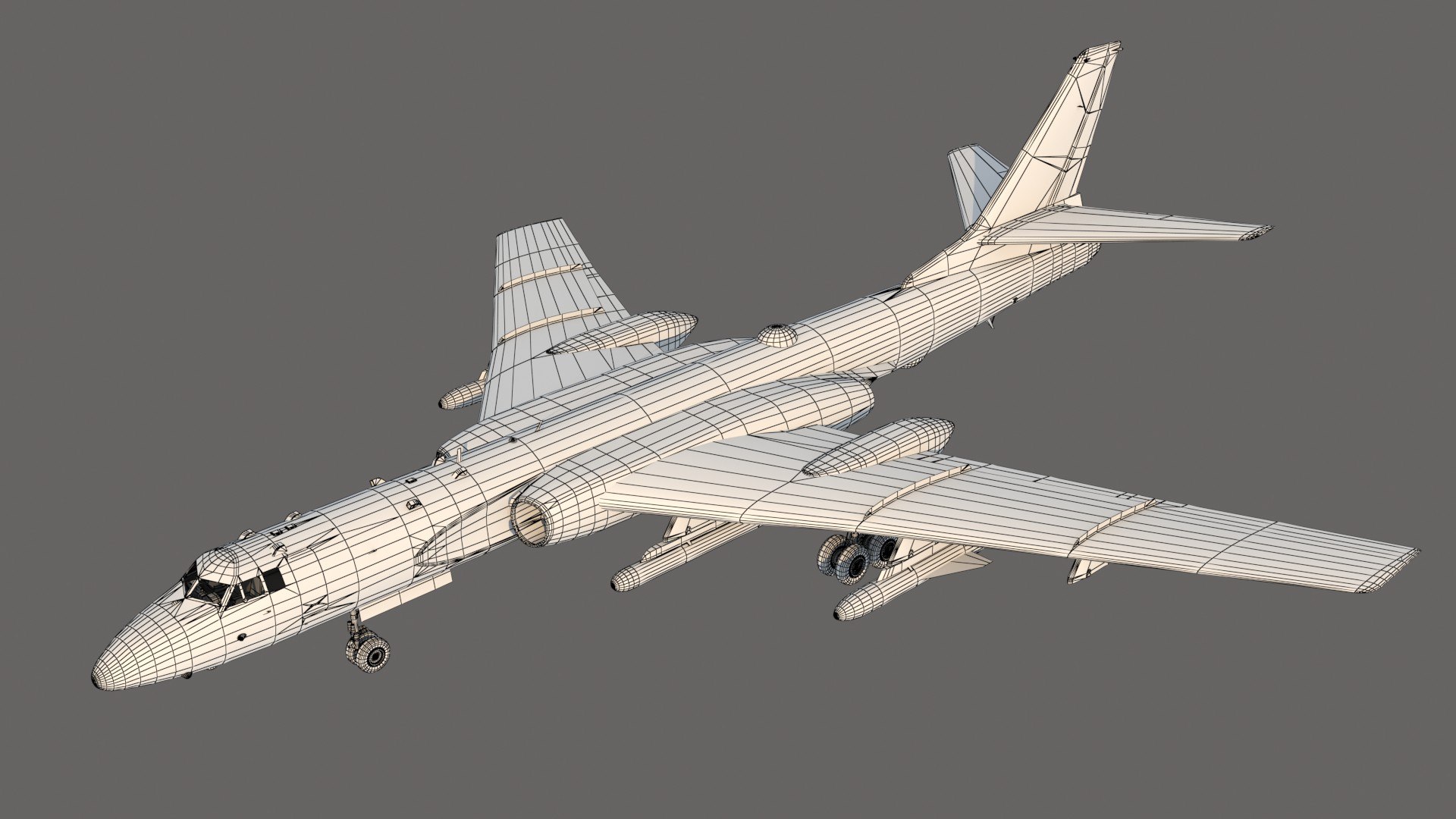 Xian H-6 Strategic Bomber 3D Model - TurboSquid 2186860