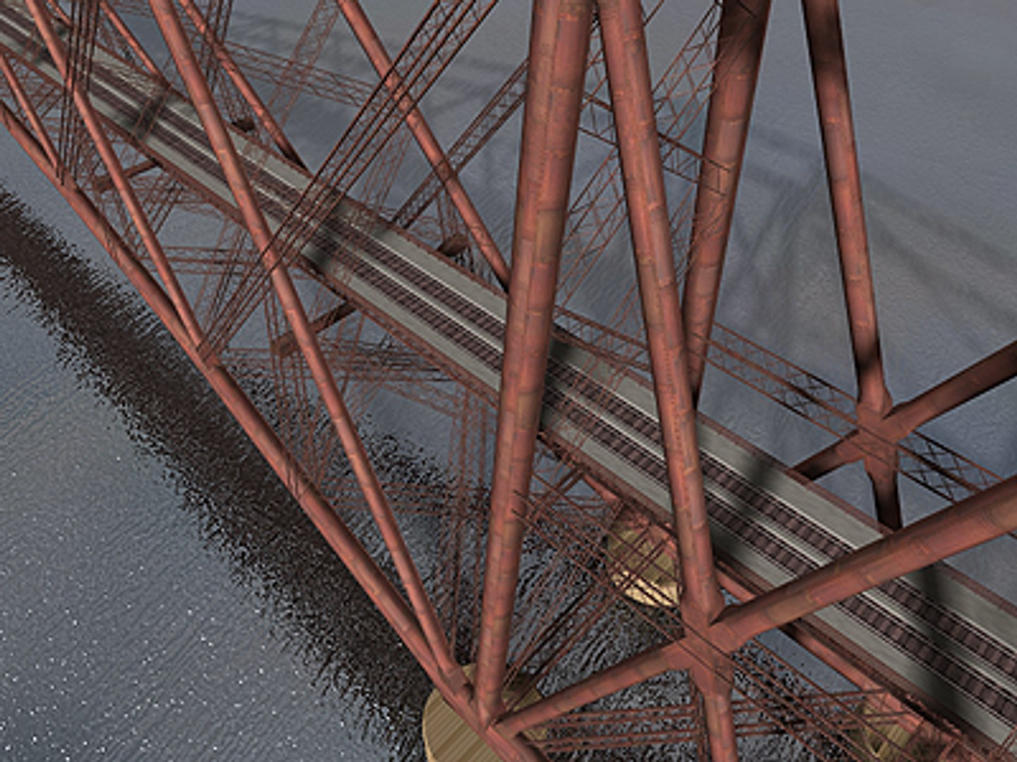 Forth Bridge 3d Model