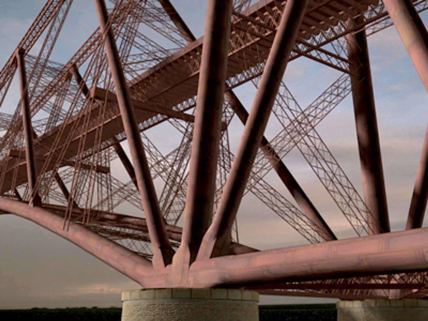 Forth Bridge 3d Model