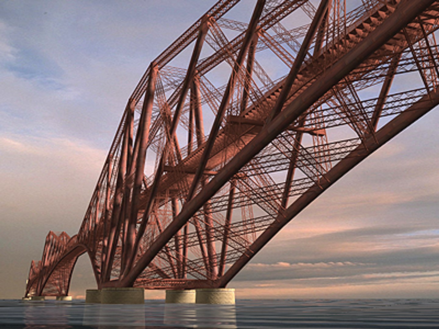 Forth Bridge 3d Model
