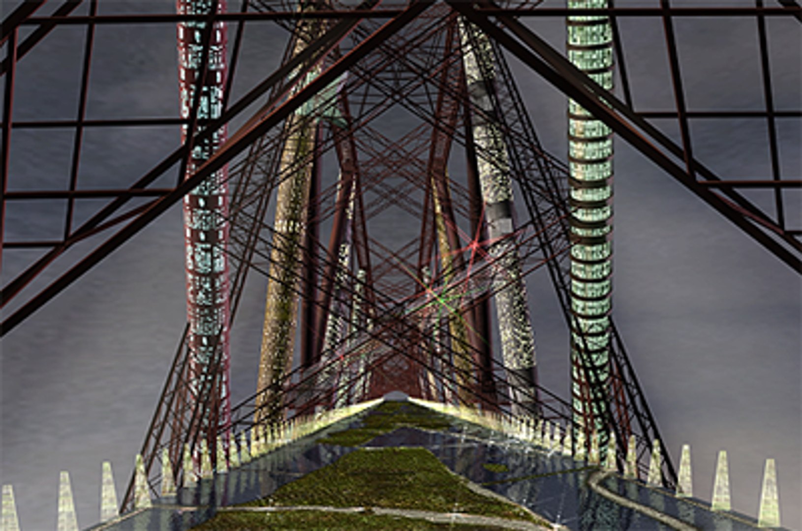 Forth Bridge 3d Model