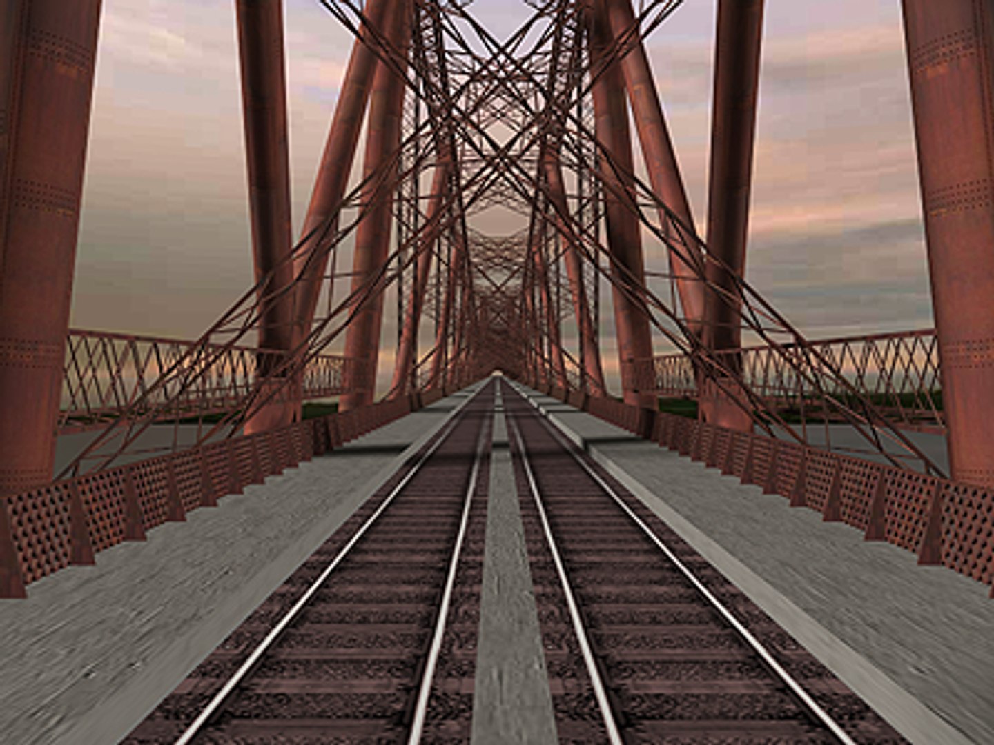 Forth Bridge 3d Model