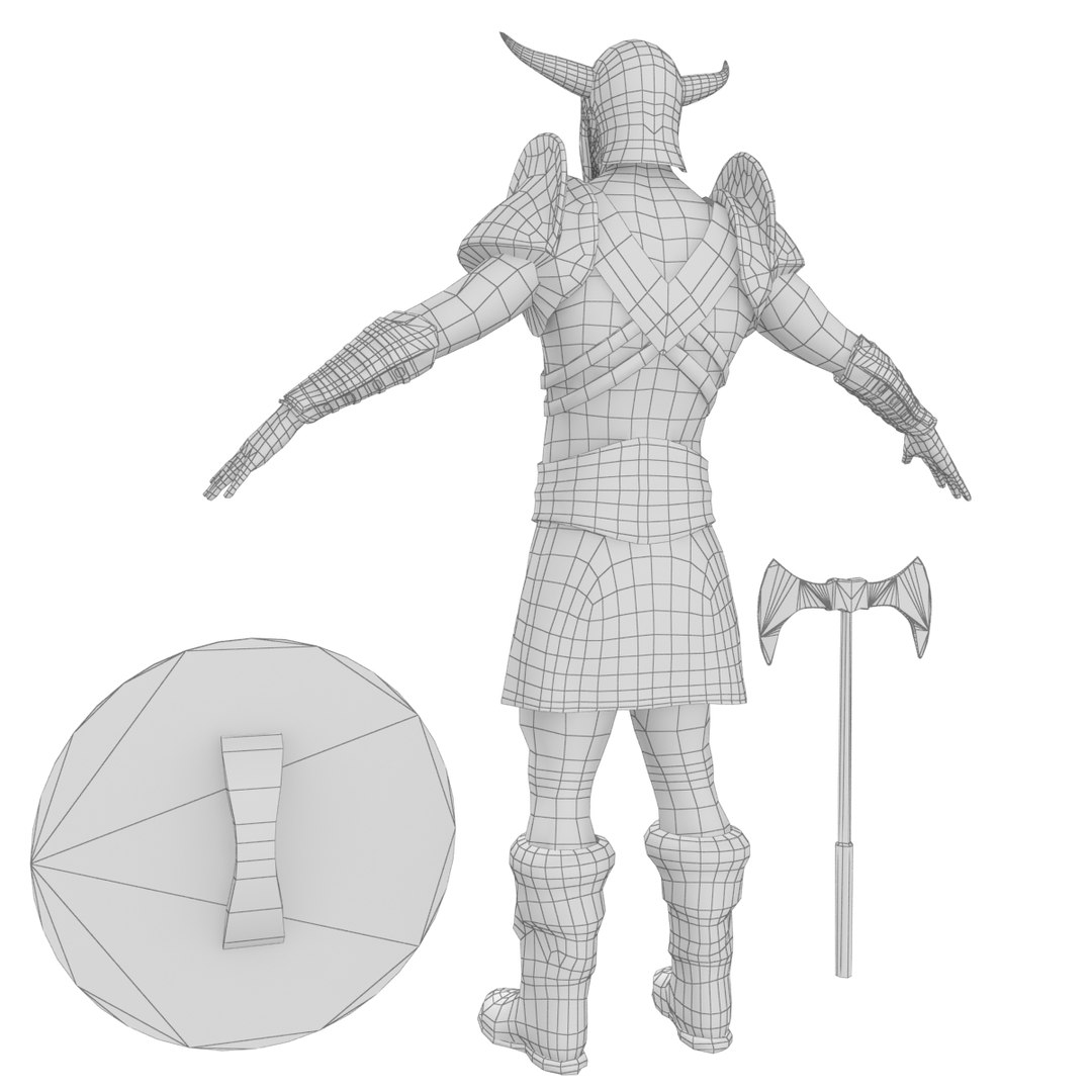 3D Barbarian Man Shield - TurboSquid 1270646