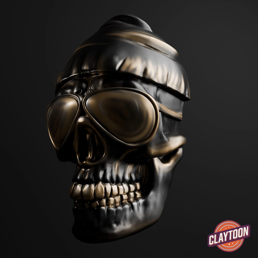 Rapper Skull Wall Art 3D Model - TurboSquid 2310728