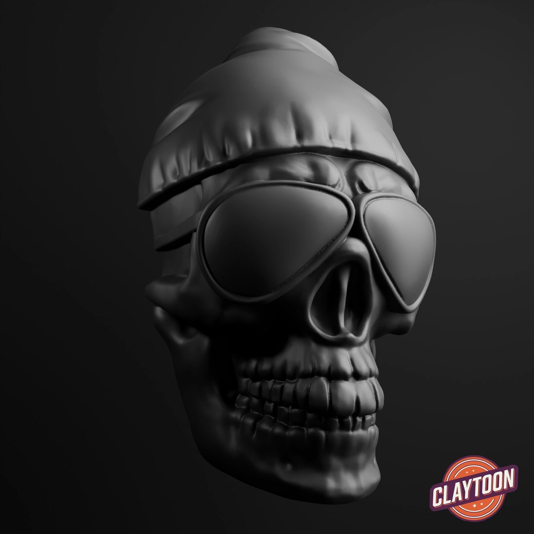Rapper Skull Wall Art 3D Model - TurboSquid 2310728