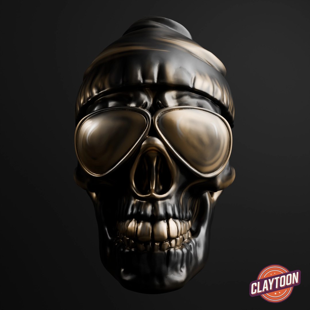 Rapper Skull Wall Art 3D Model - TurboSquid 2310728