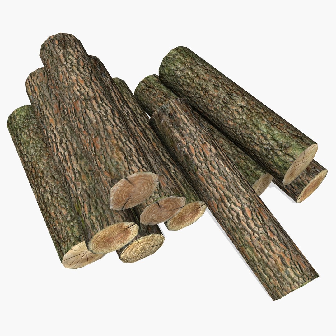Logs Medieval 3d Model