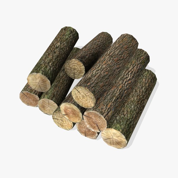 logs medieval 3d model