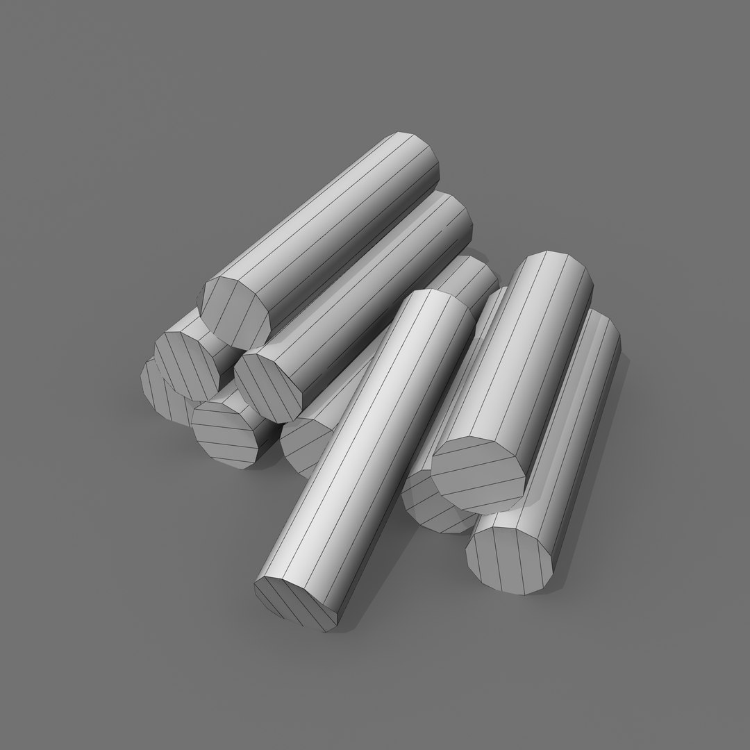 Logs Medieval 3d Model