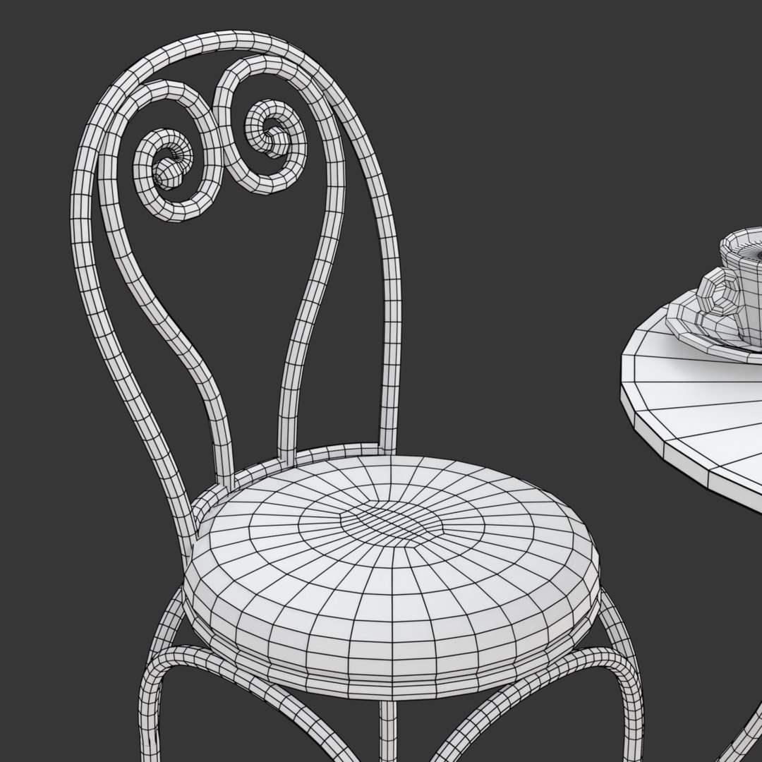 3D cafe chair french model - TurboSquid 1301490