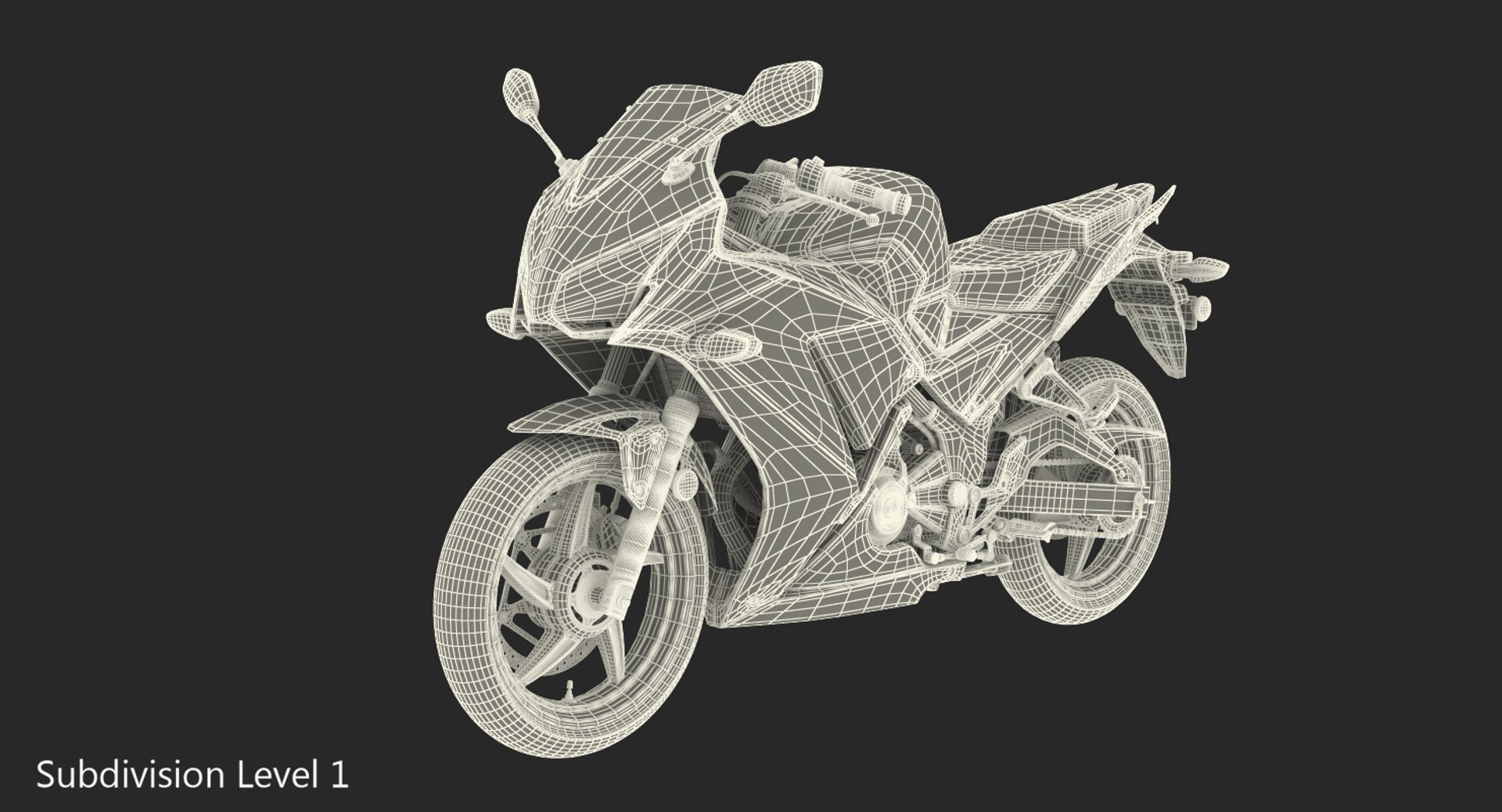3D lightweight motorcycle generic rigged model - TurboSquid 1226642