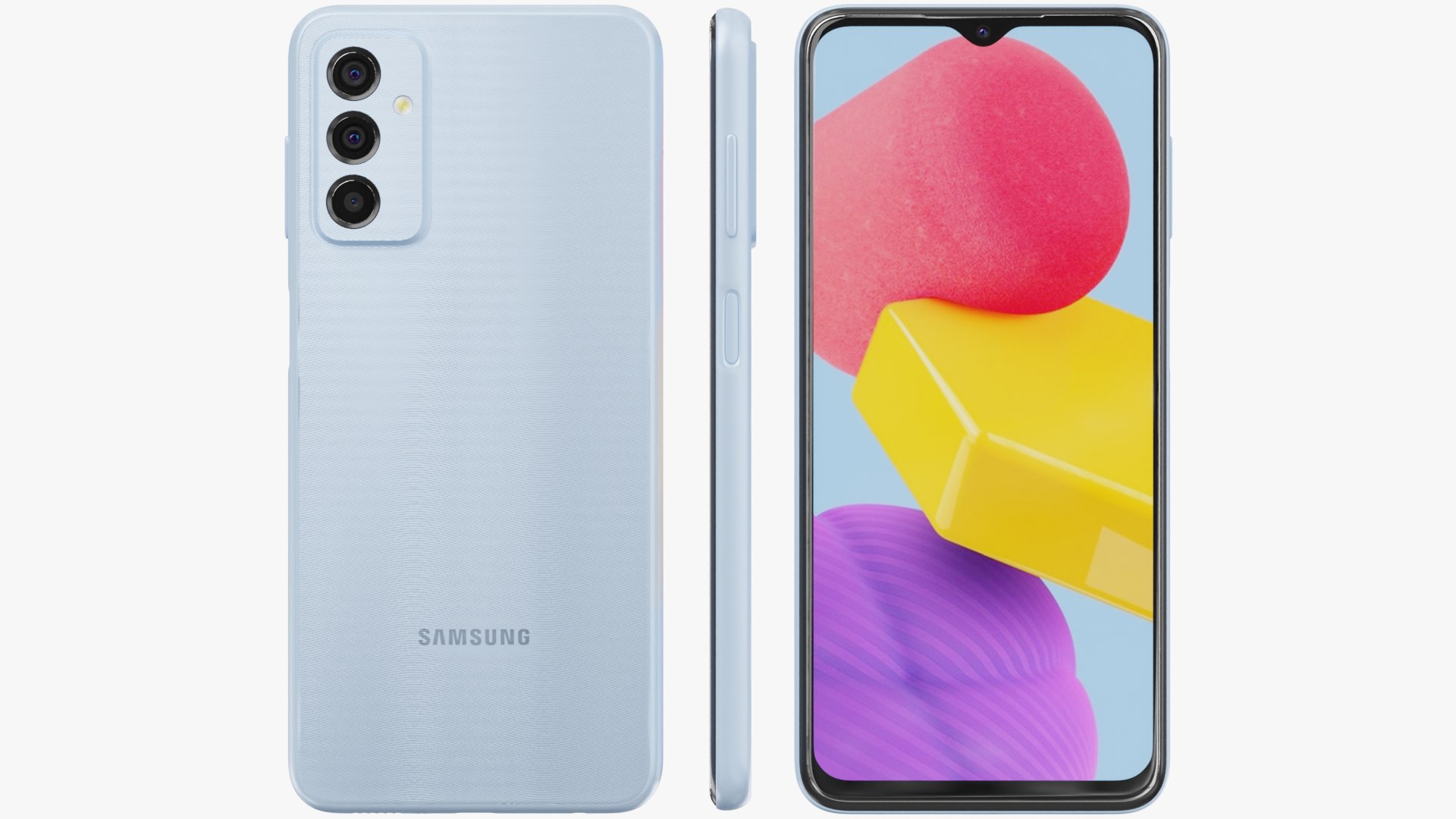 Samsung Galaxy M13 Light Blue Model - TurboSquid 1927490