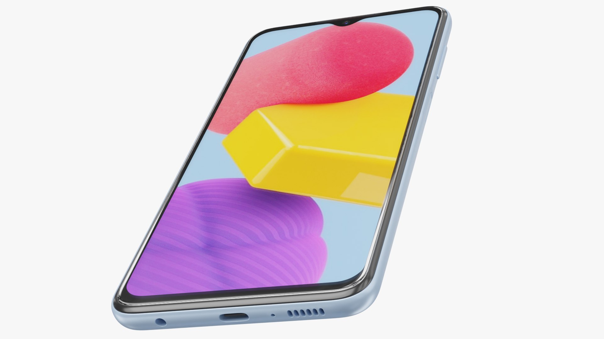 Samsung Galaxy M13 Light Blue Model - TurboSquid 1927490