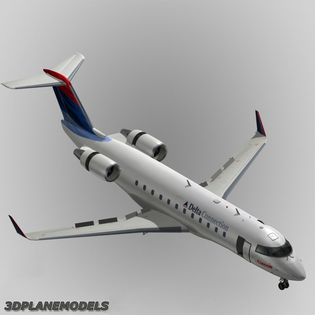 bombardier crj-200 3d model