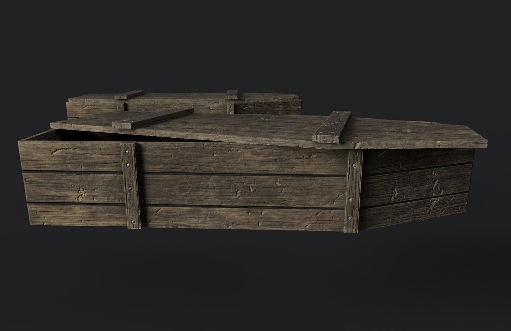 Old Coffin Model - TurboSquid 1604794