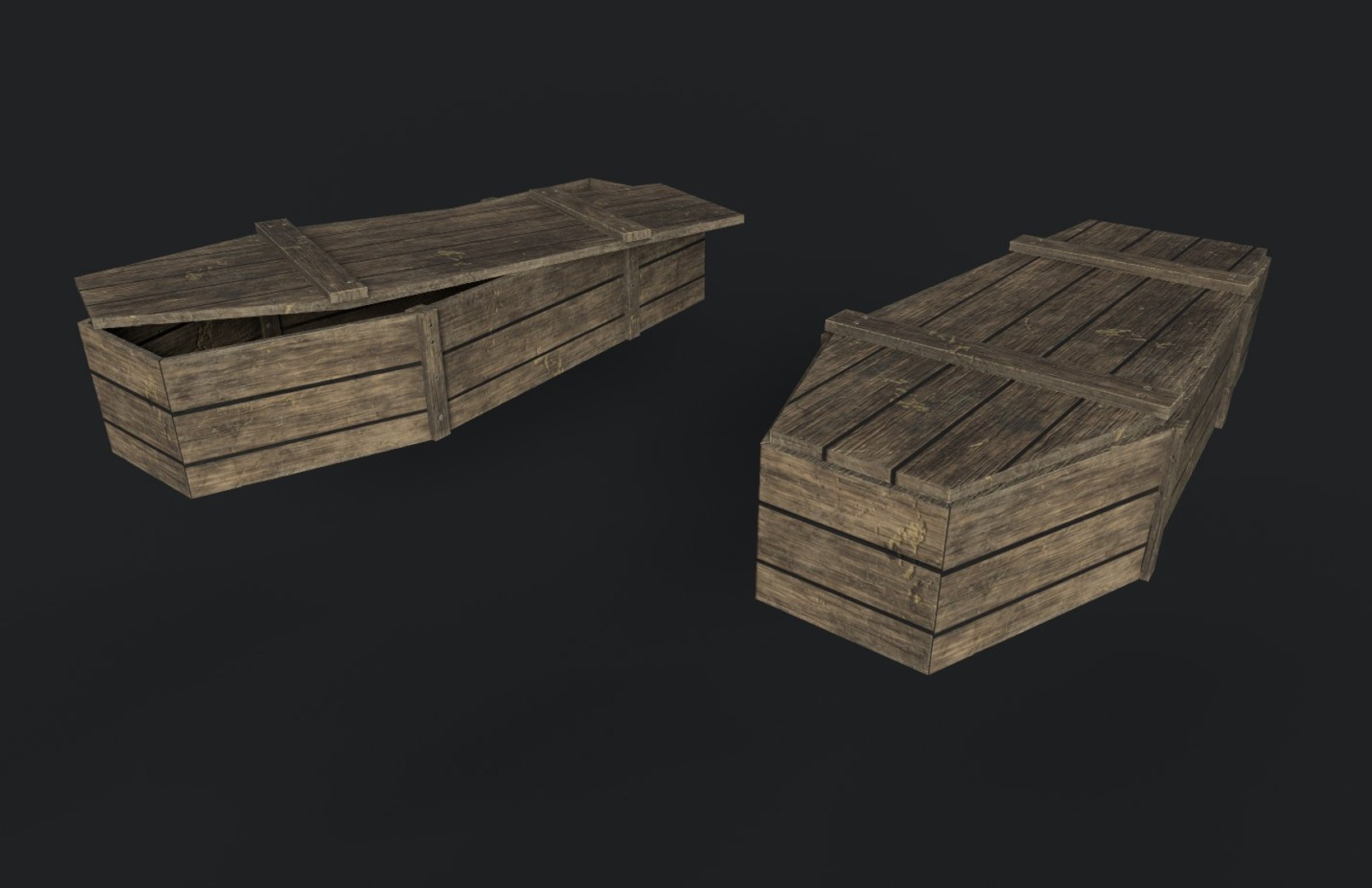 Old Coffin Model - TurboSquid 1604794