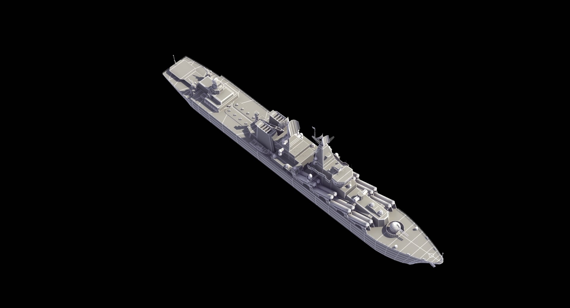 Slava class cruiser 3D model - TurboSquid 1280792