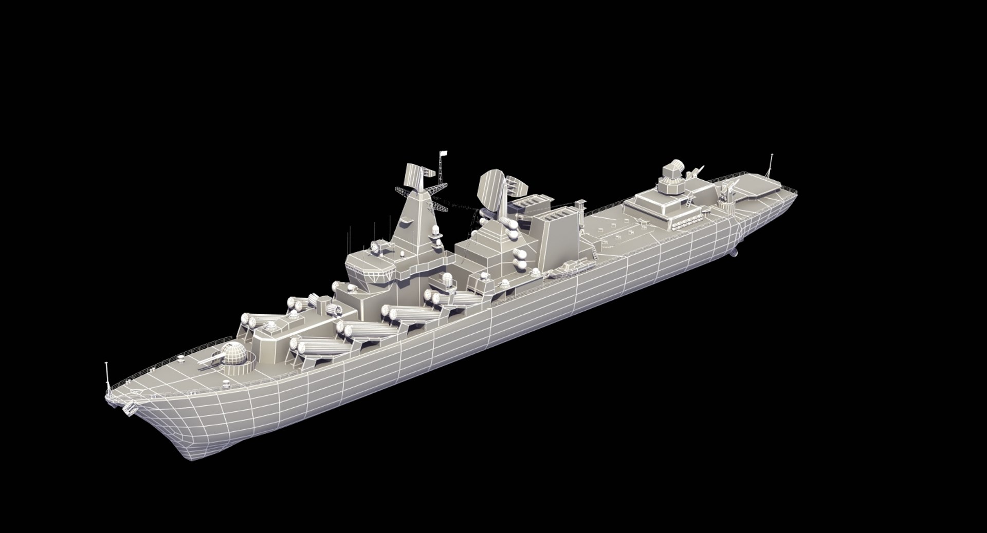 Slava class cruiser 3D model - TurboSquid 1280792