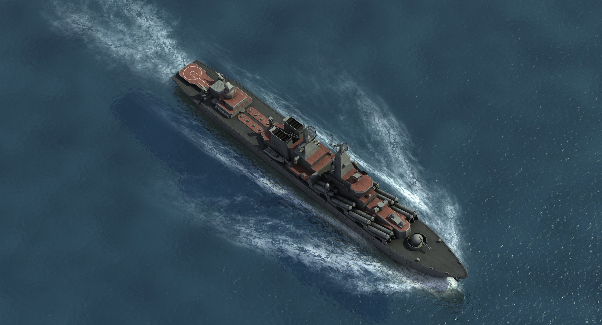 Slava Class Cruiser 3D Model - TurboSquid 1280792