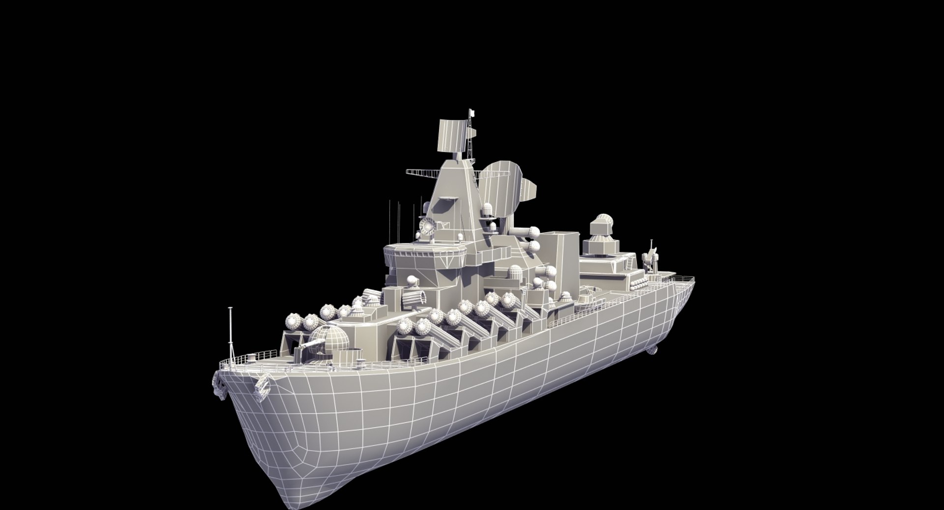 Slava class cruiser 3D model - TurboSquid 1280792
