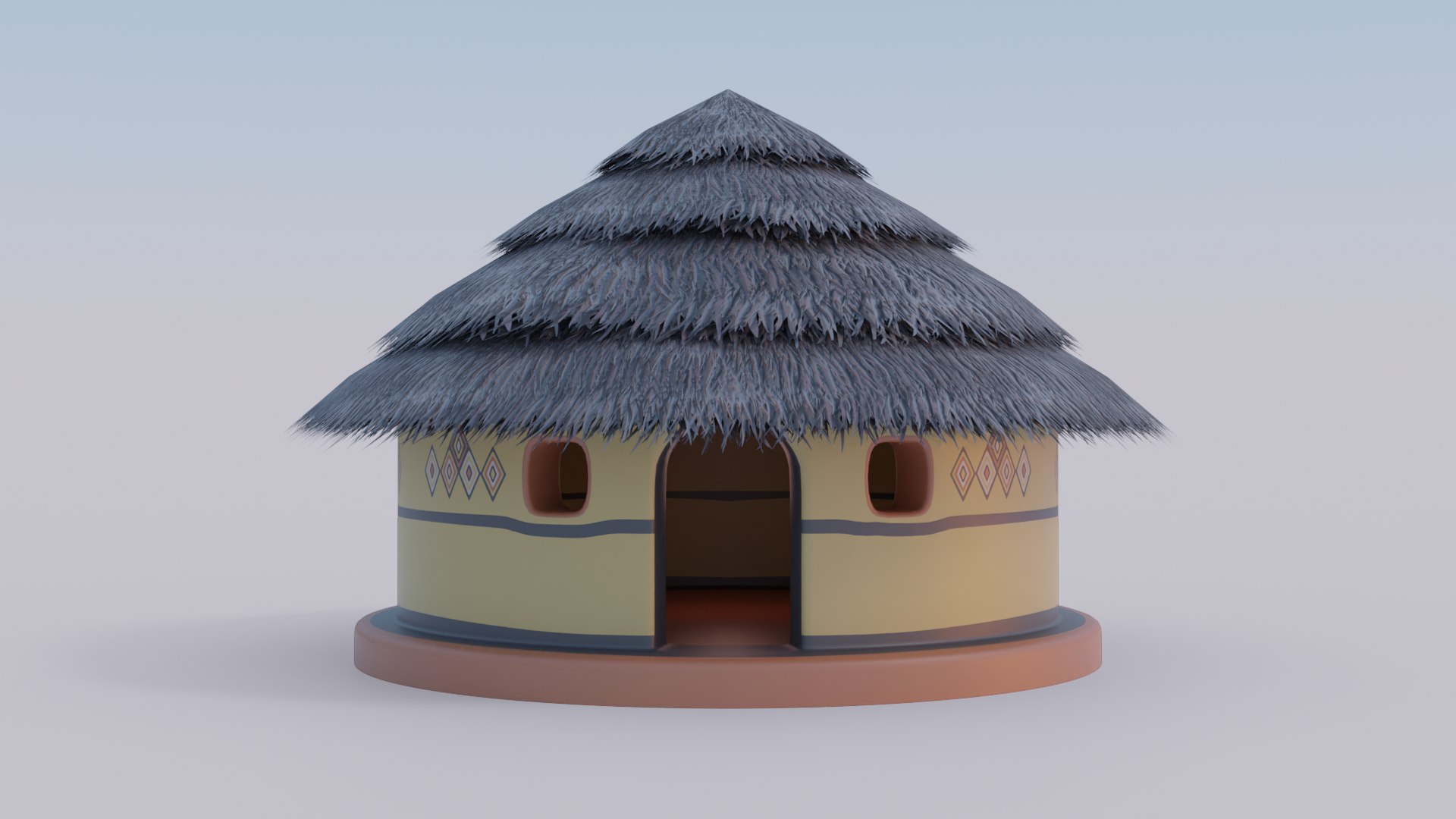 3D Matabele House - TurboSquid 1867469