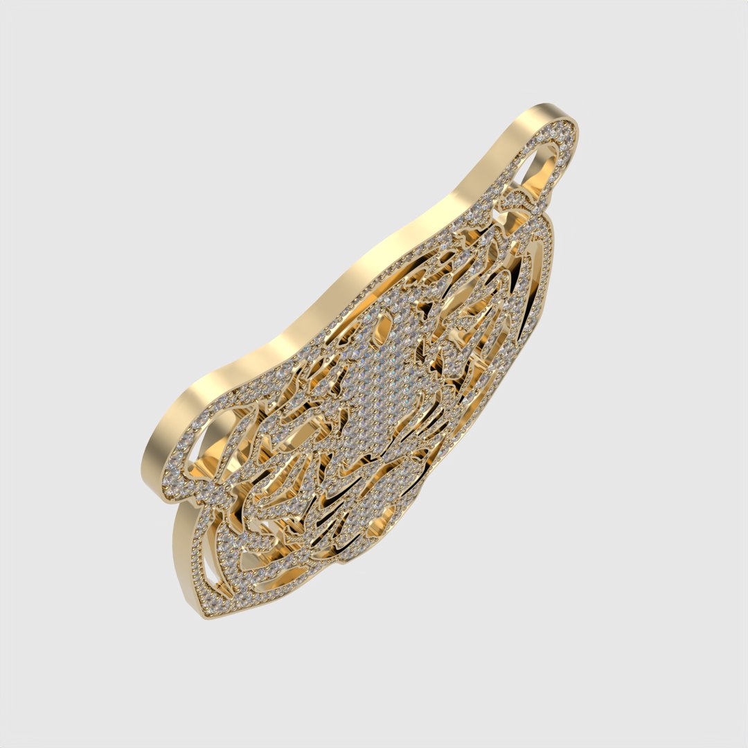 Tiger Face Pendant With Intricate Details JDBCo 3D - TurboSquid 2339401