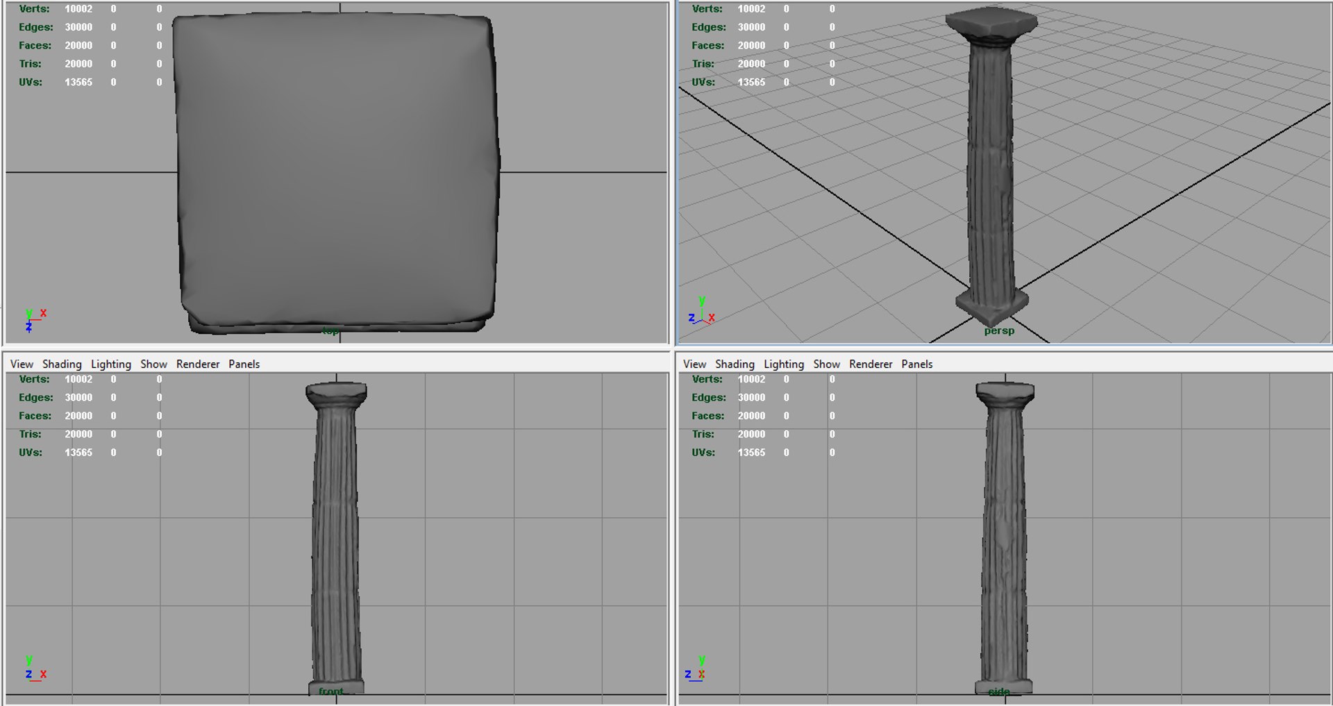 3d model column