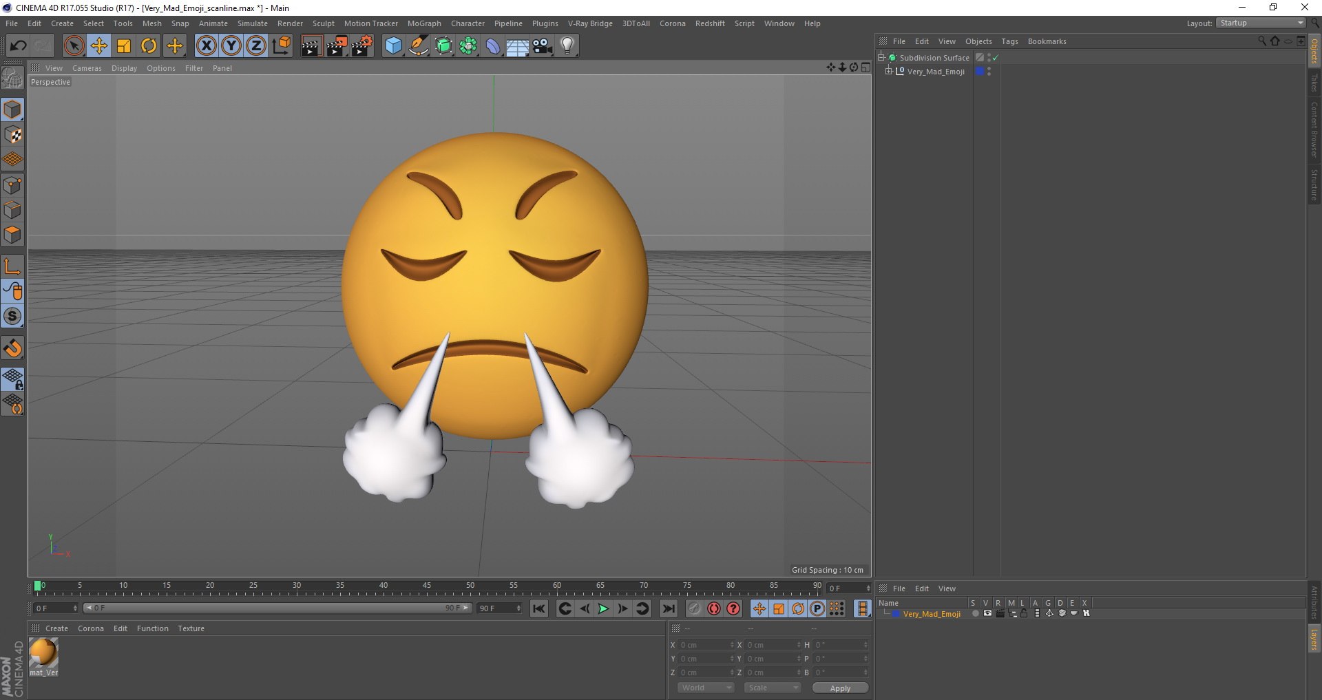 3D mad emoji - TurboSquid 1533116